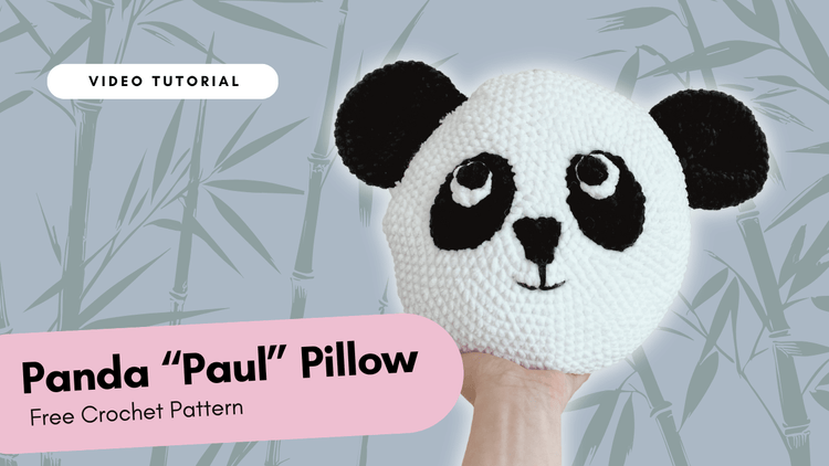 Free Crochet Pattern: Panda Home Decor Pillow – Spreeberry