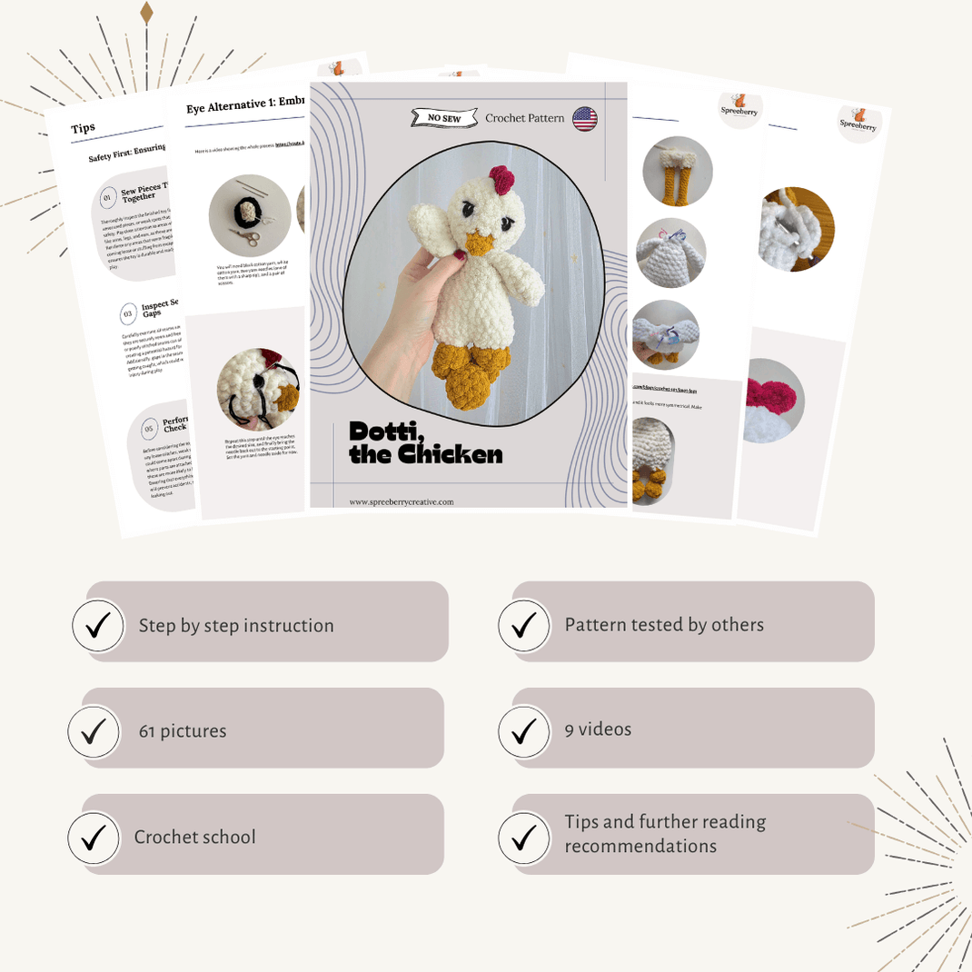 Crochet Pattern: Chicken Little Snuggler – Spreeberry