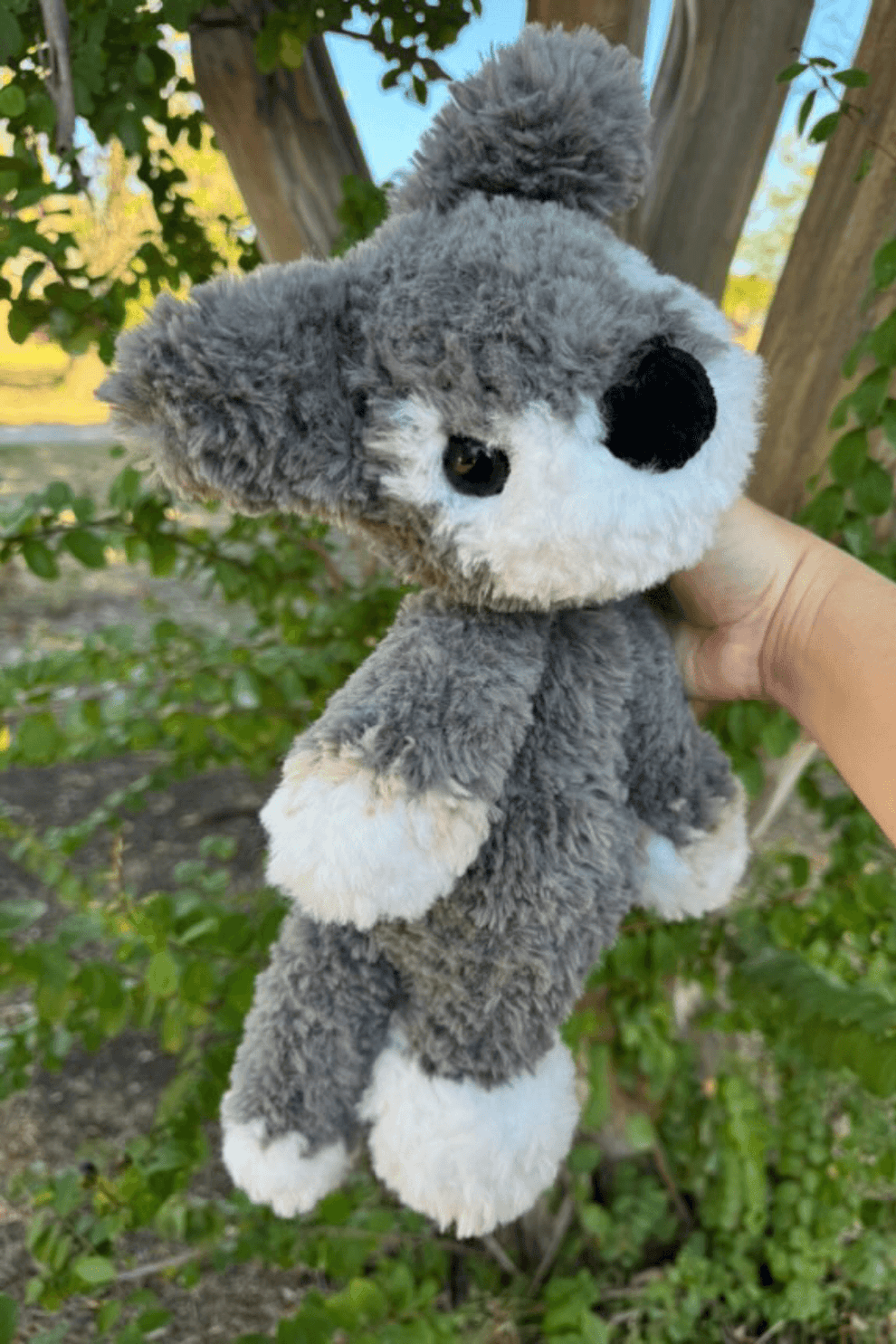 Crochet Pattern: Wolf "Rudi" Knotted Lovey – Spreeberry